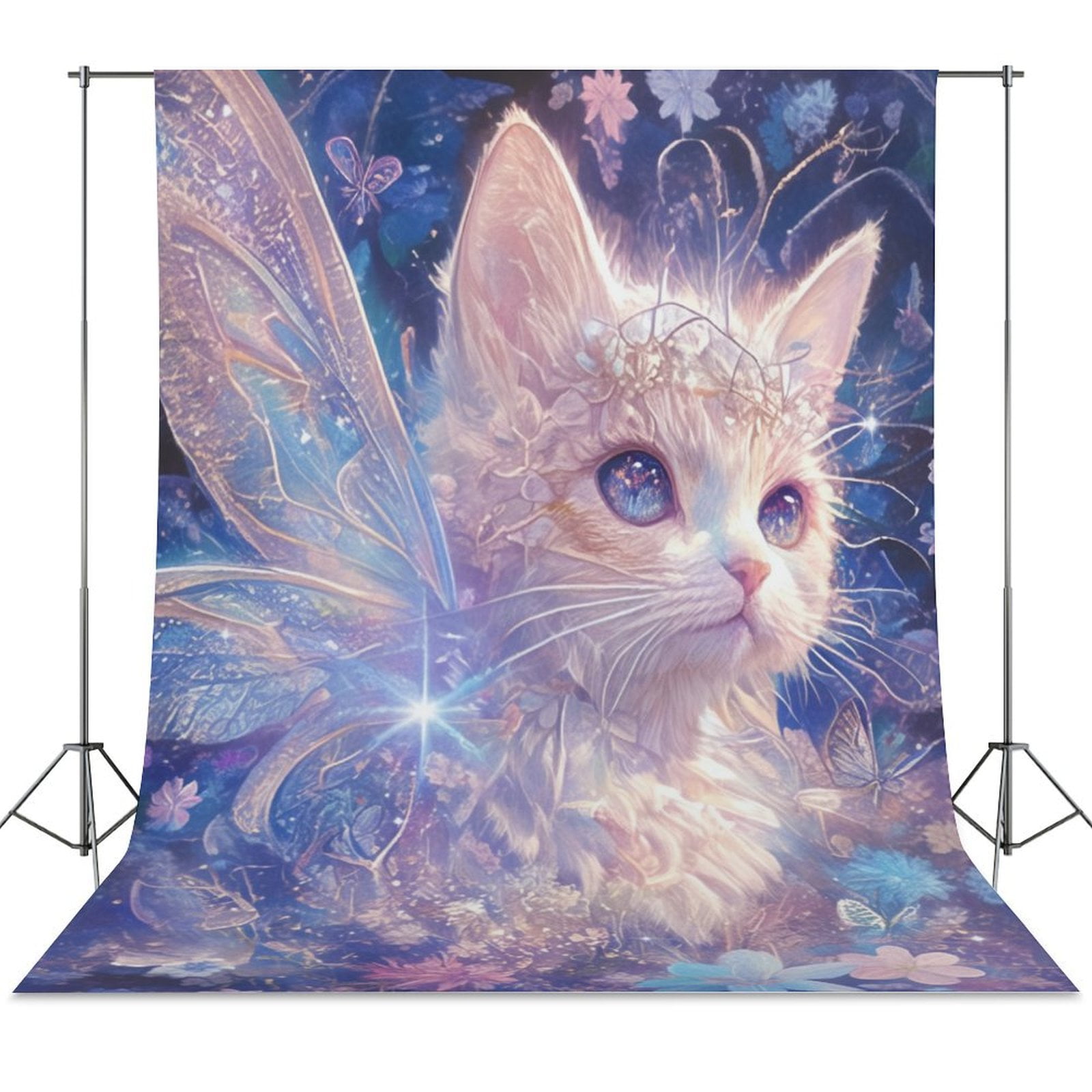 Crystal Cat Backdrop Background for Photography Photo Booth Backdrop ...