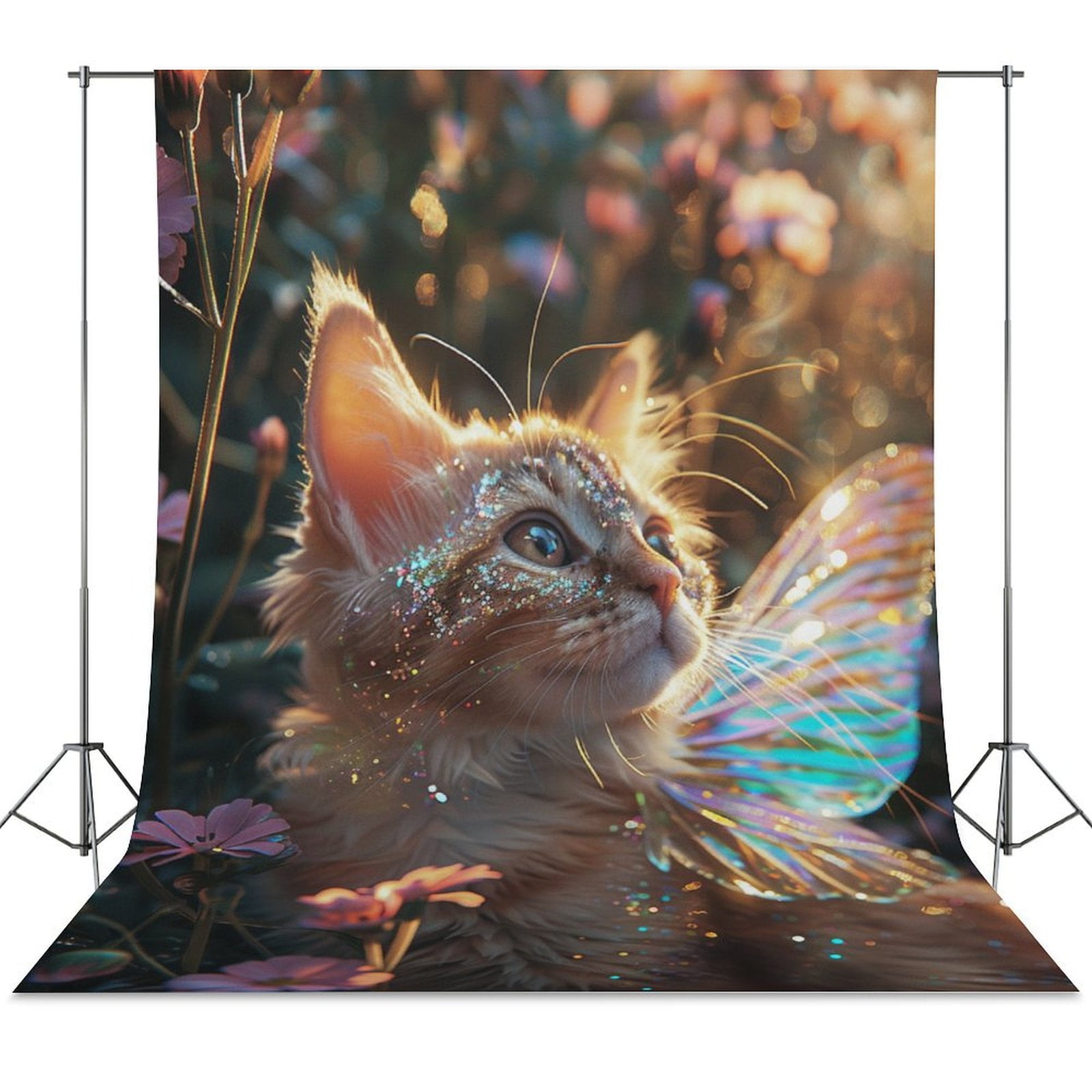 Crystal Cat Backdrops for Photography Kids Adult Photo Booth Video ...