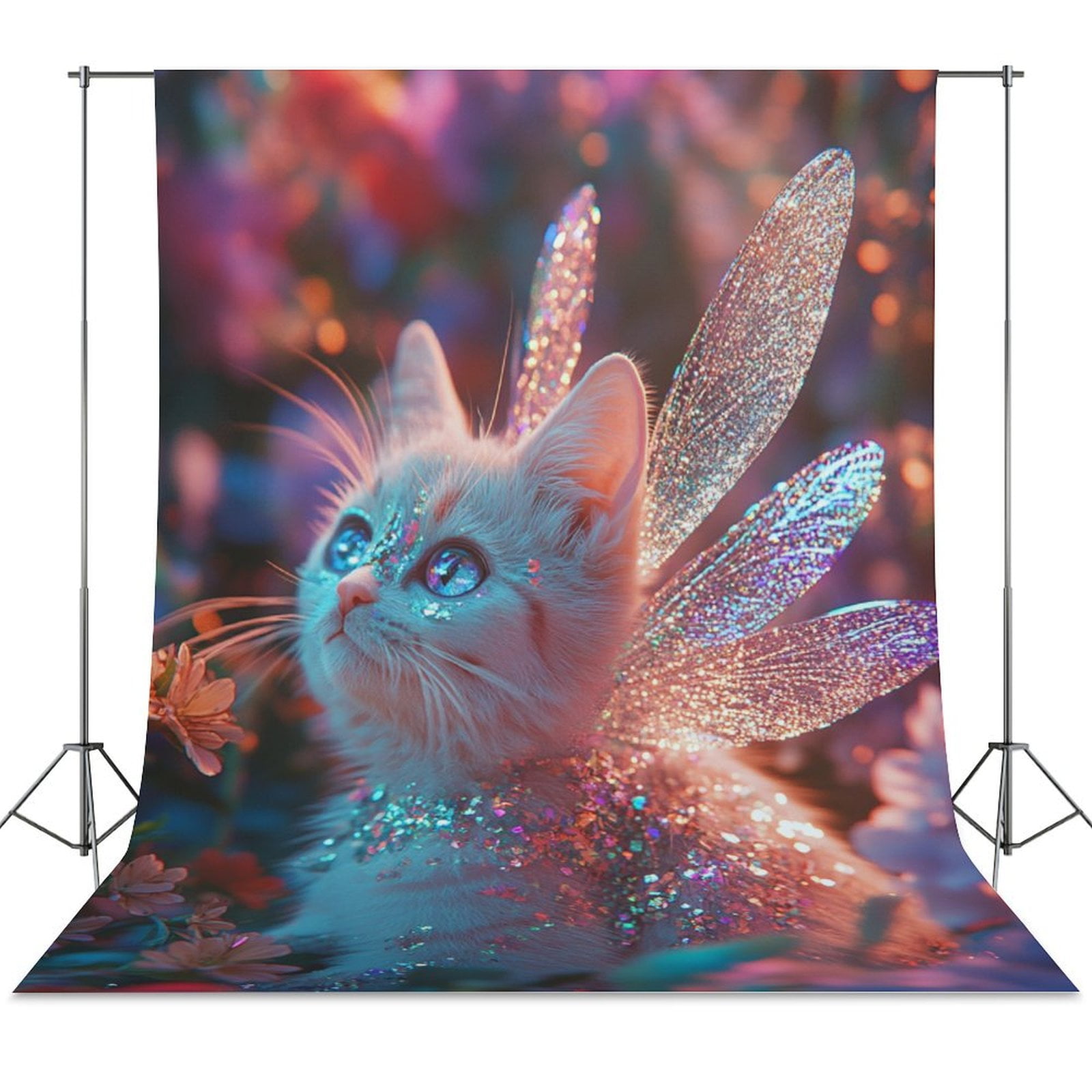 Crystal Cat Backdrops for Photography Kids Adult Photo Booth Video ...