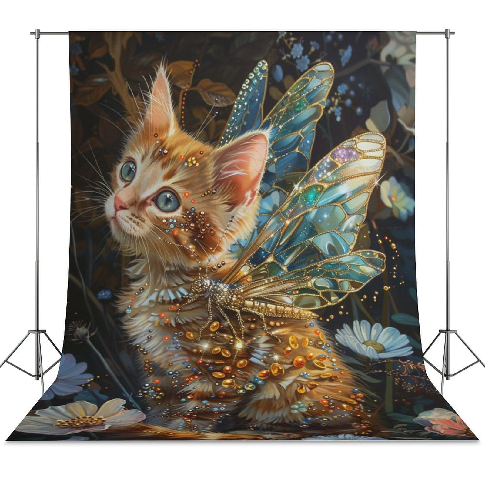 Crystal Cat Backdrops for Photography Kids Adult Photo Booth Video ...