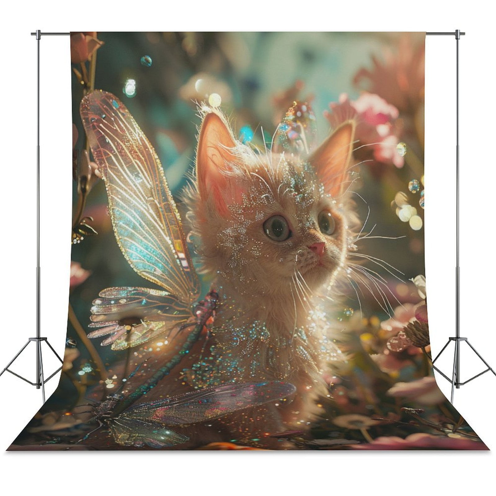 Crystal Cat Backdrops for Photography for Party Backdrop Wedding ...