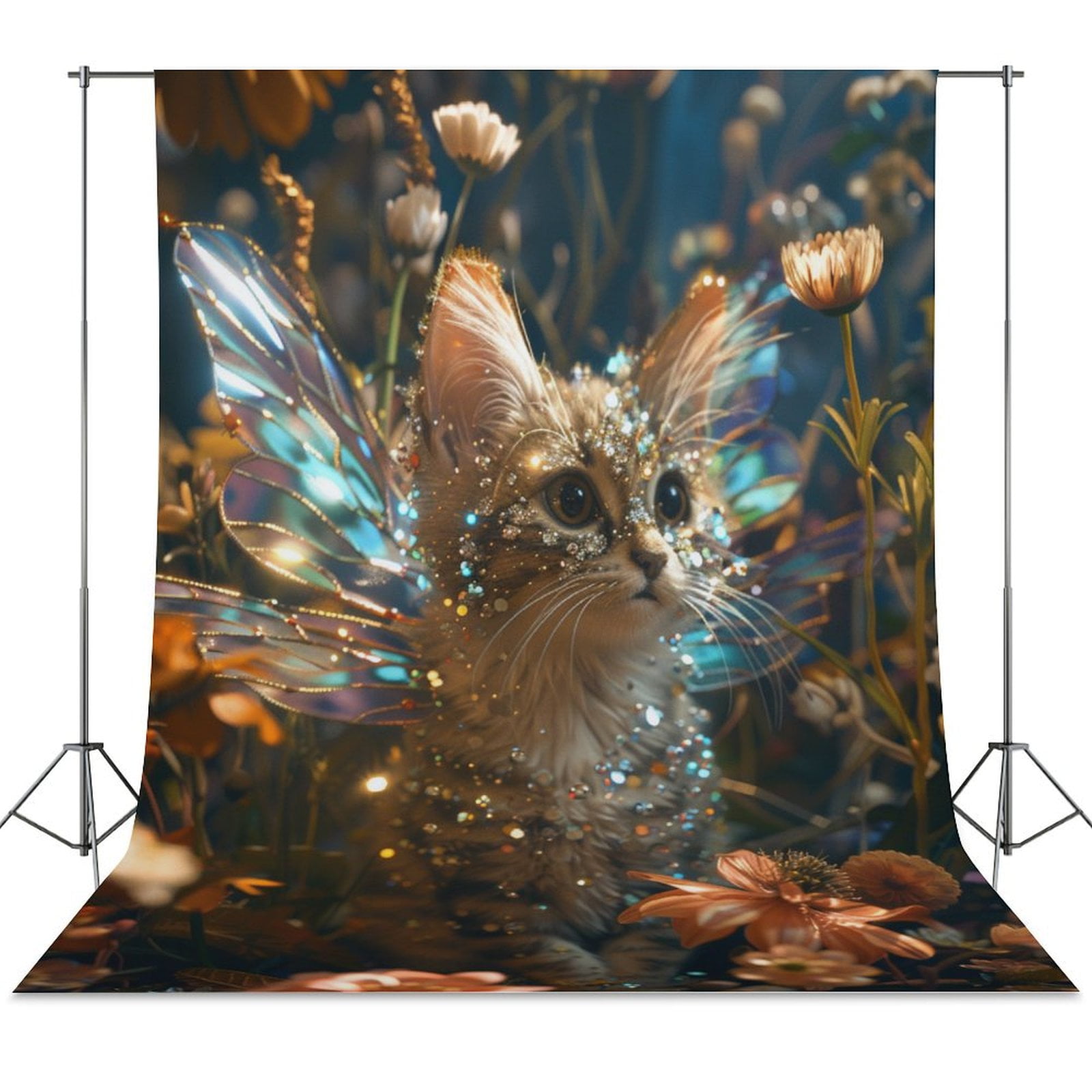 Crystal Cat Backdrops for Photography for Party Backdrop Wedding ...