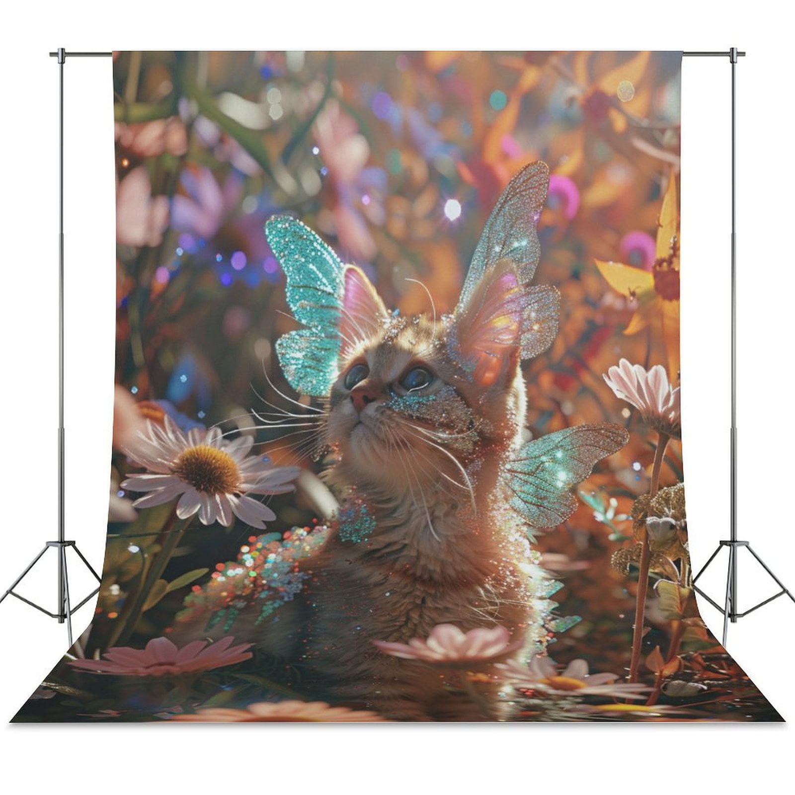 Crystal Cat Backdrops for Photography for Party Backdrop Wedding ...