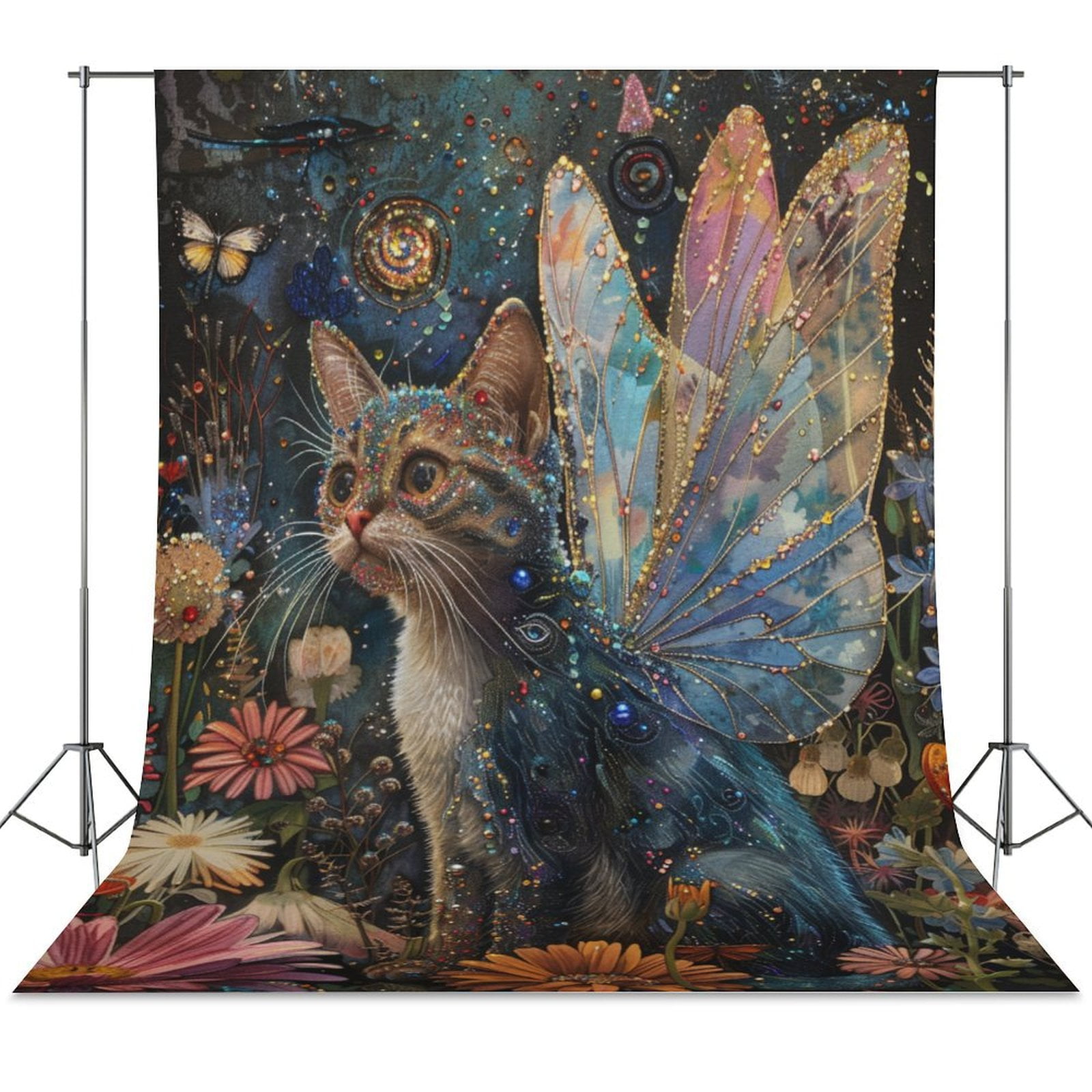 Crystal Cat Backdrops for Photography for Party Backdrop Wedding ...