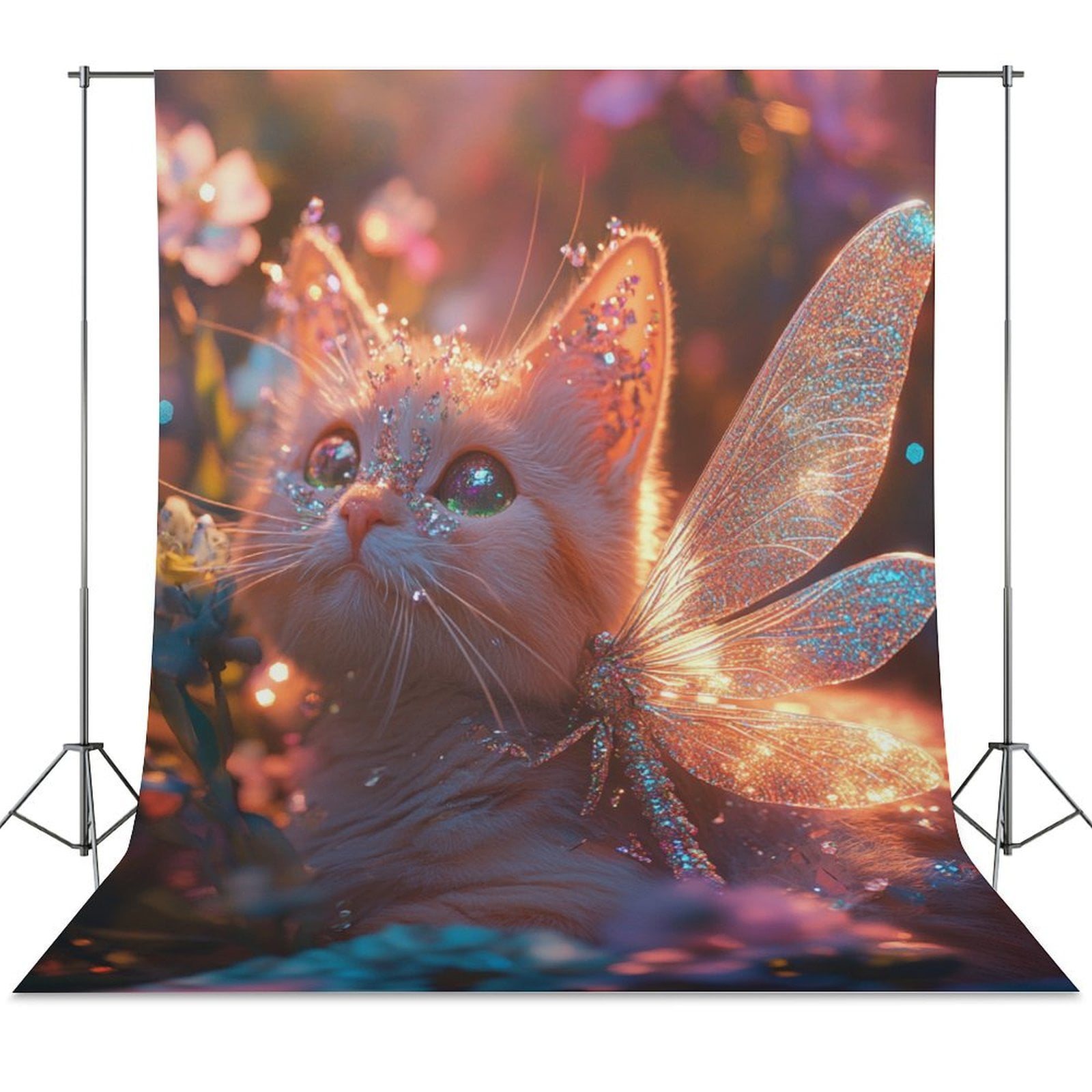 Crystal Cat Backdrops for Photography for Party Backdrop Wedding ...