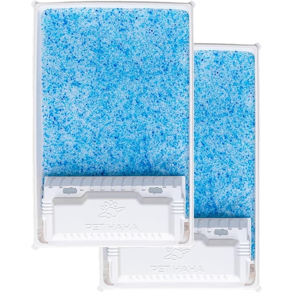Crystal Cat Litter and Disposable Litter Trays 2 Pack Blue Triple Leak ...