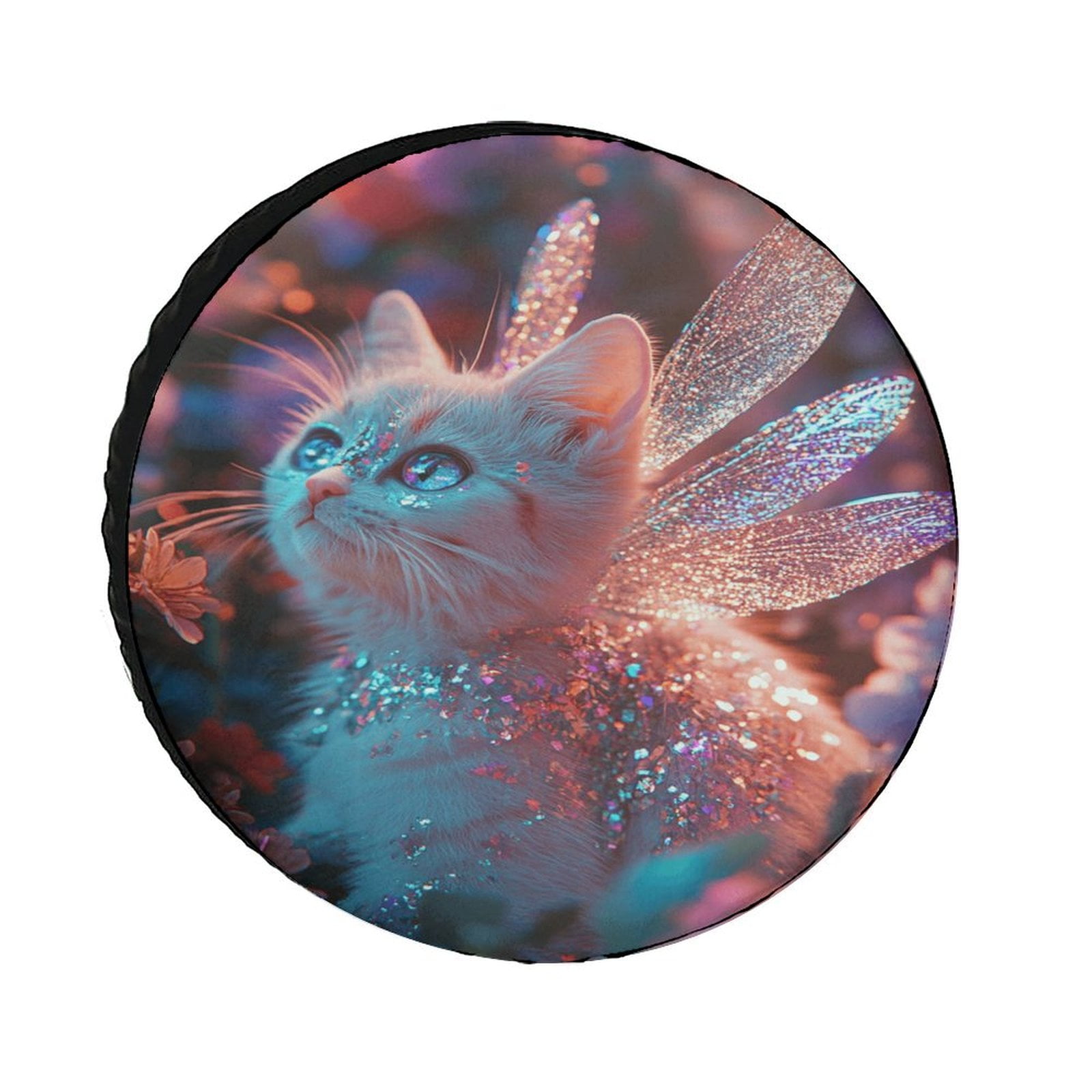 Crystal Cat Spare Tire Cover, Universal Wheel Tire Cover Dust-Proof ...