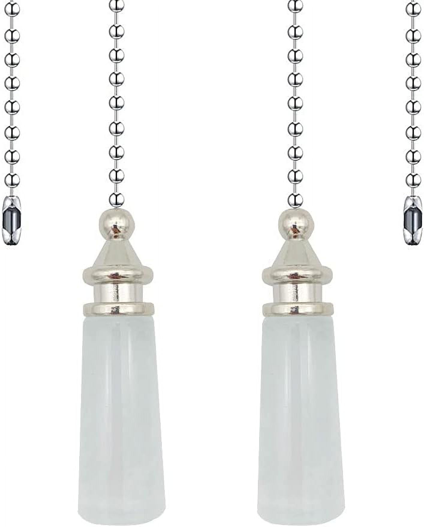 Crystal Ceiling Fan Pull Chain, 2Pcs 21 Inches Decorative Fan String ...