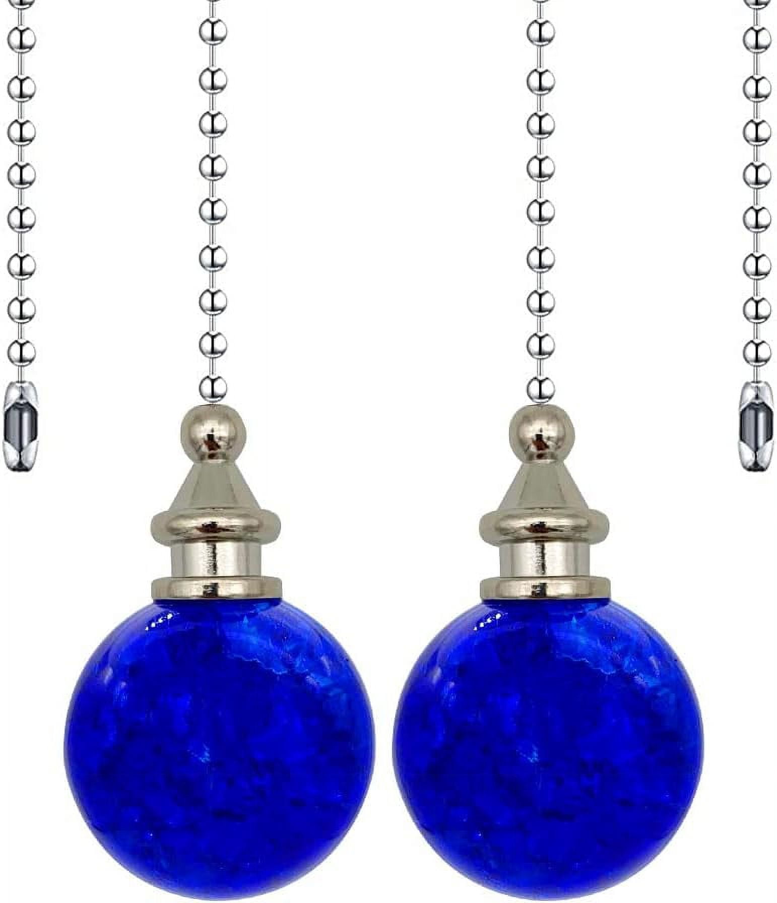 Crystal Ceiling Fan Pull Chain, 2Pcs 21 Inches Decorative Fan String ...