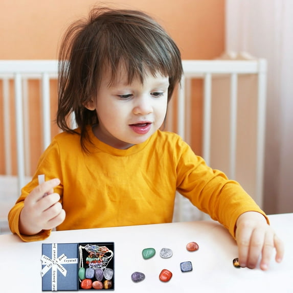 Crystal Chakra Combination Set Pinks Crystal Hexagon Pendant Colorful ...