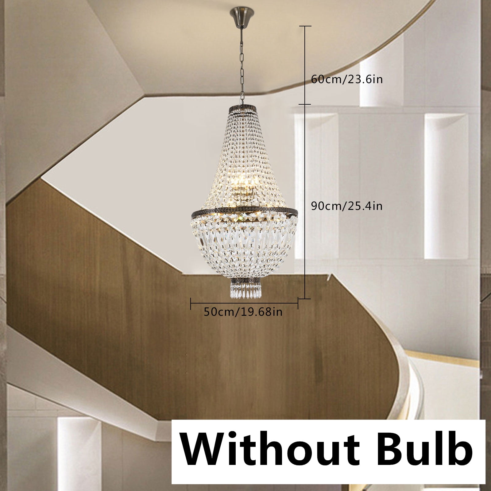 Crystal Chandelier Led Light Island Pendant Lamp Room Decor Lighting ...