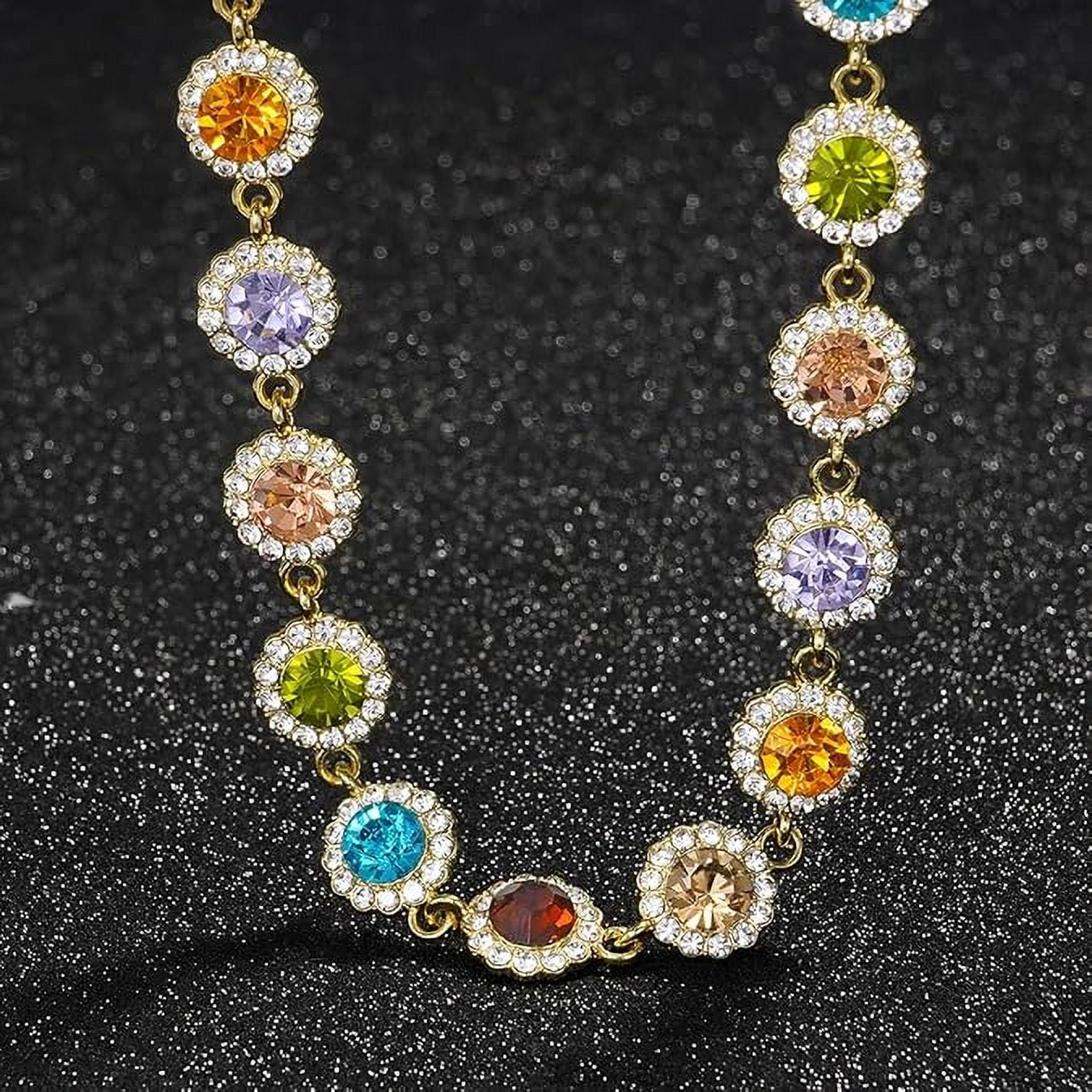 Crystal Choker Necklace, Sparkly Rhinestone Necklace for Women, Great ...