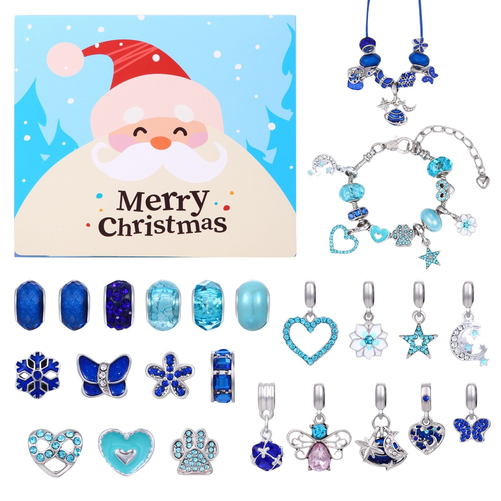 Crystal Christmas Countdown Gift Box, Christmas Flash Crystal DIY ...