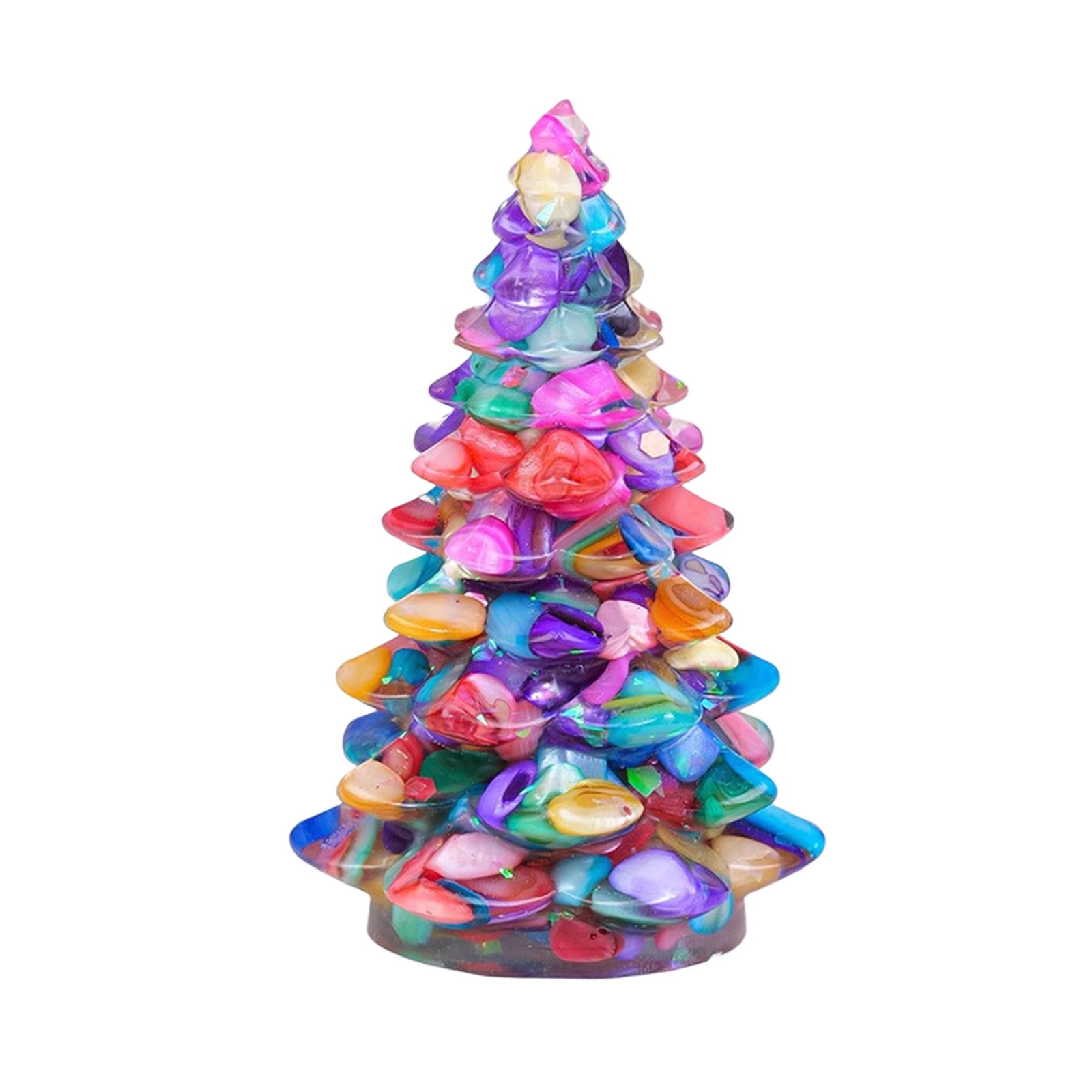 Crystal Christmas Tree Figurine, Natural Crystal Mini Christmas Tree ...