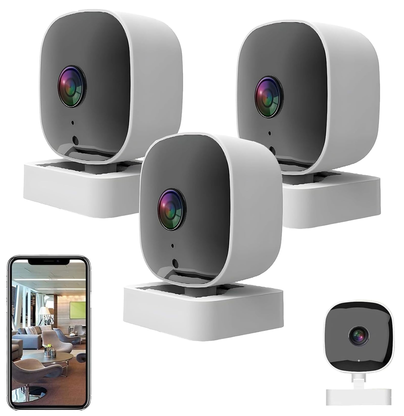 Crystal-Clear 2k Security Camera Color Night Vision, 24/7 Recording ...