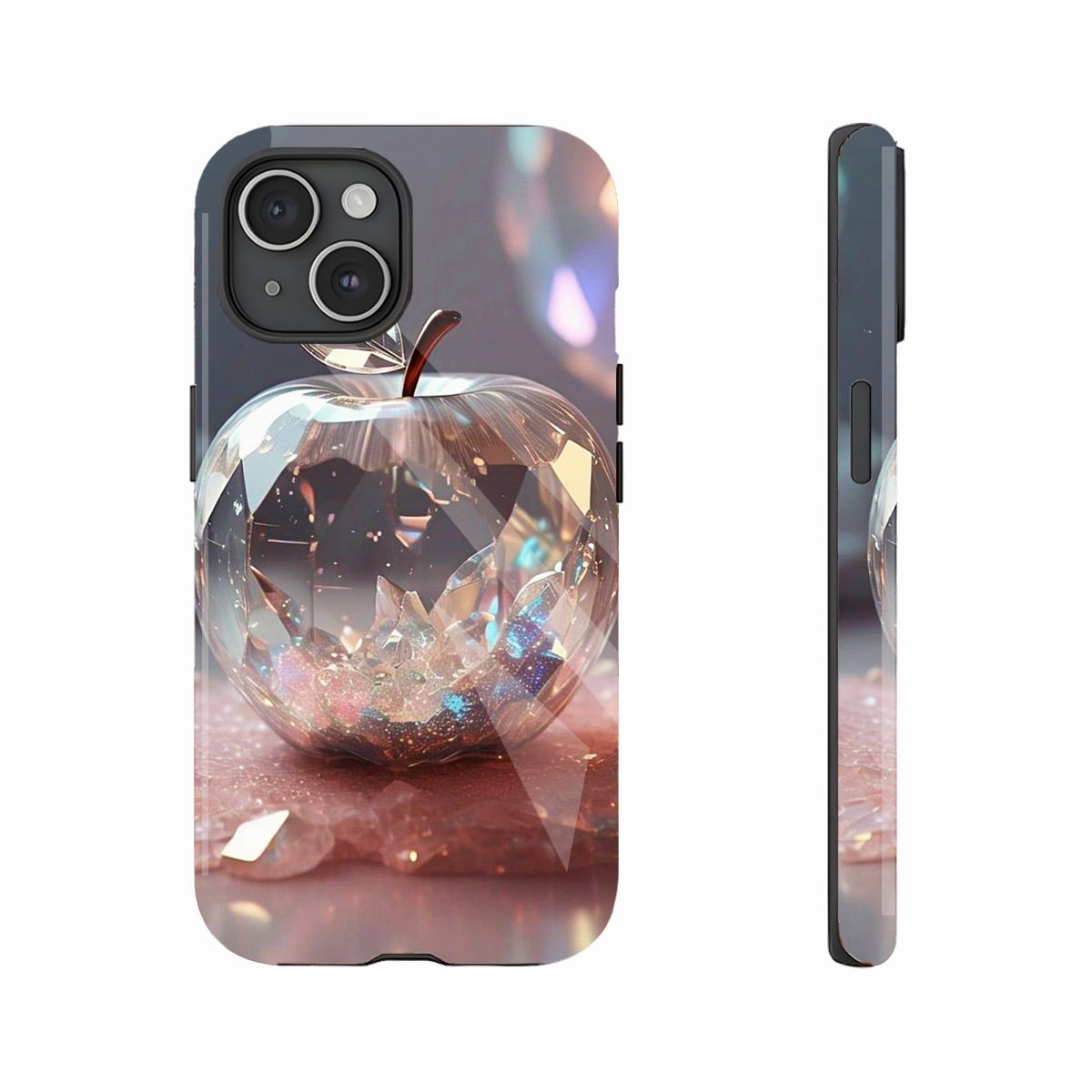 Crystal Clear Apple-Shaped Phone Case for Fashion Lovers & Stylish ...