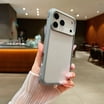 Crystal Clear Case for iPhone 17, Slim Thin Soft TPU Bumper & Hard PC ...