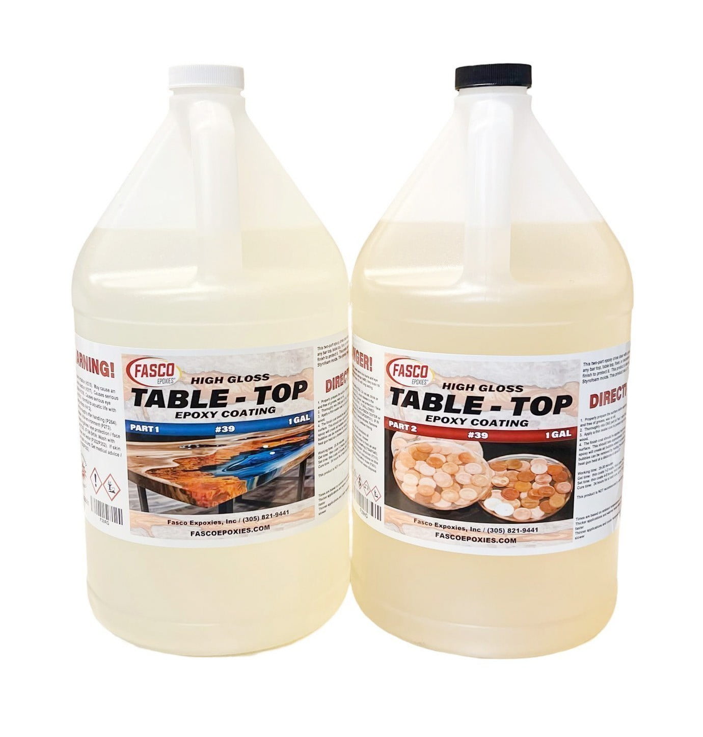 Crystal Clear Epoxy Resin 1 Gallon Kit | For Wood, River Tables, Bar ...
