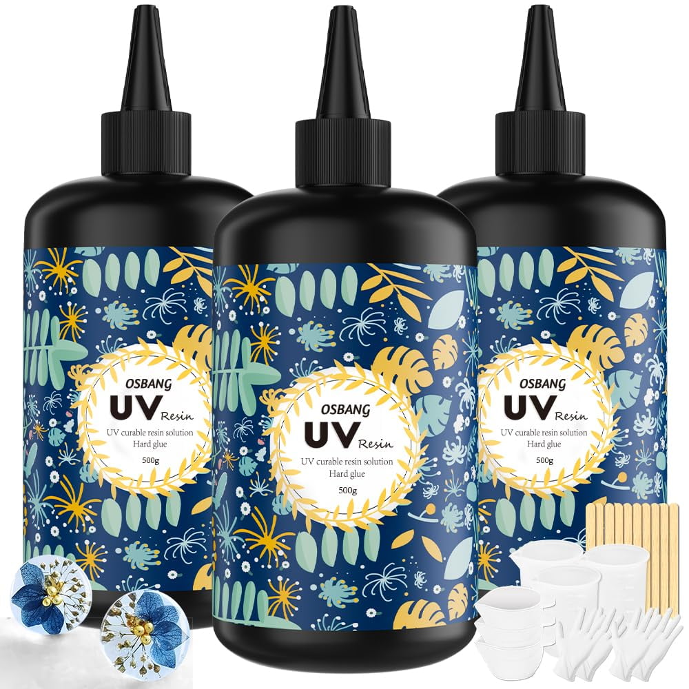 Crystal Clear Hard UV Resin Upgraded Formula Ultraviolet Fast Curing ...