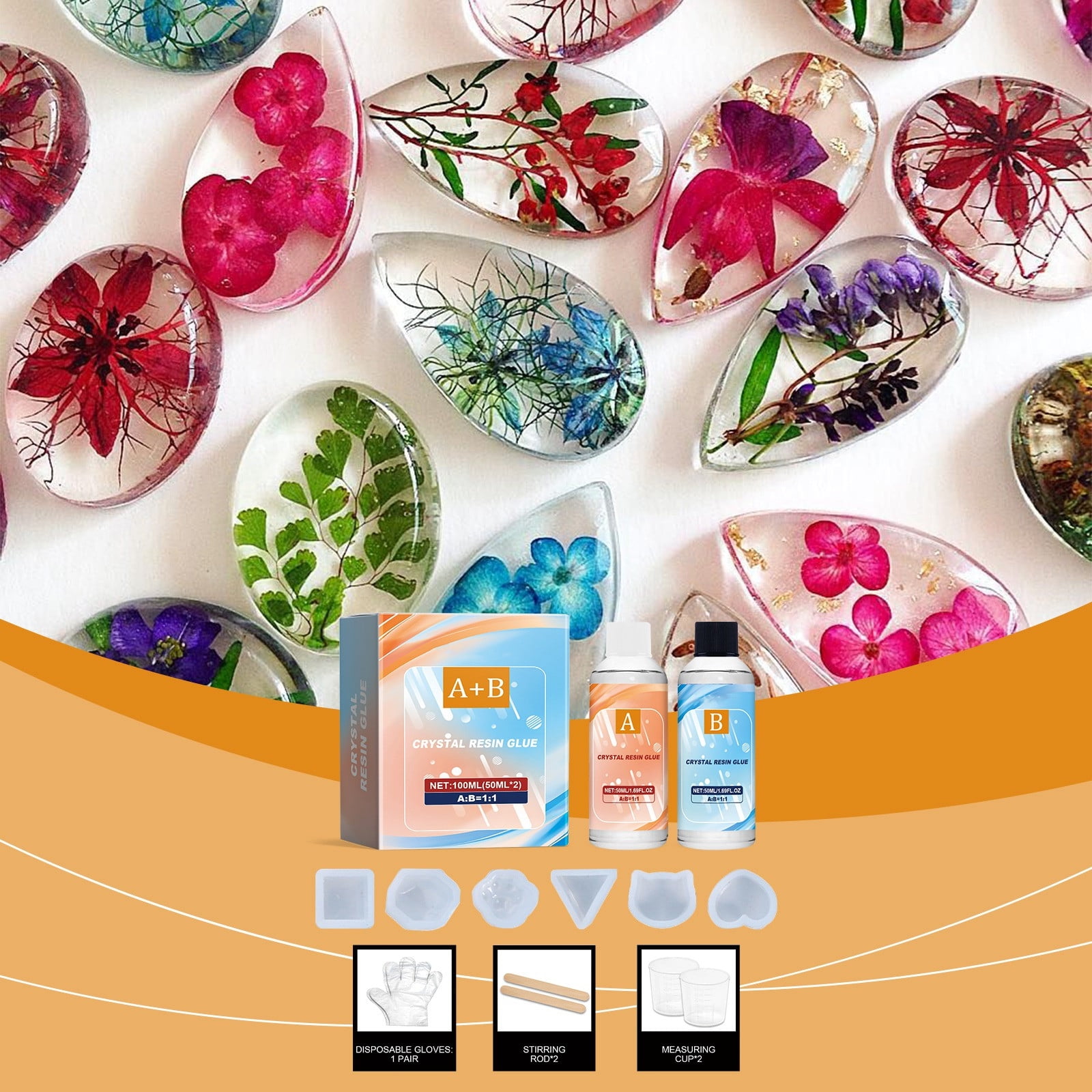 Crystal Clear Hard Uv Resin Upgraded Formula Ultraviolet Fast Curing ...