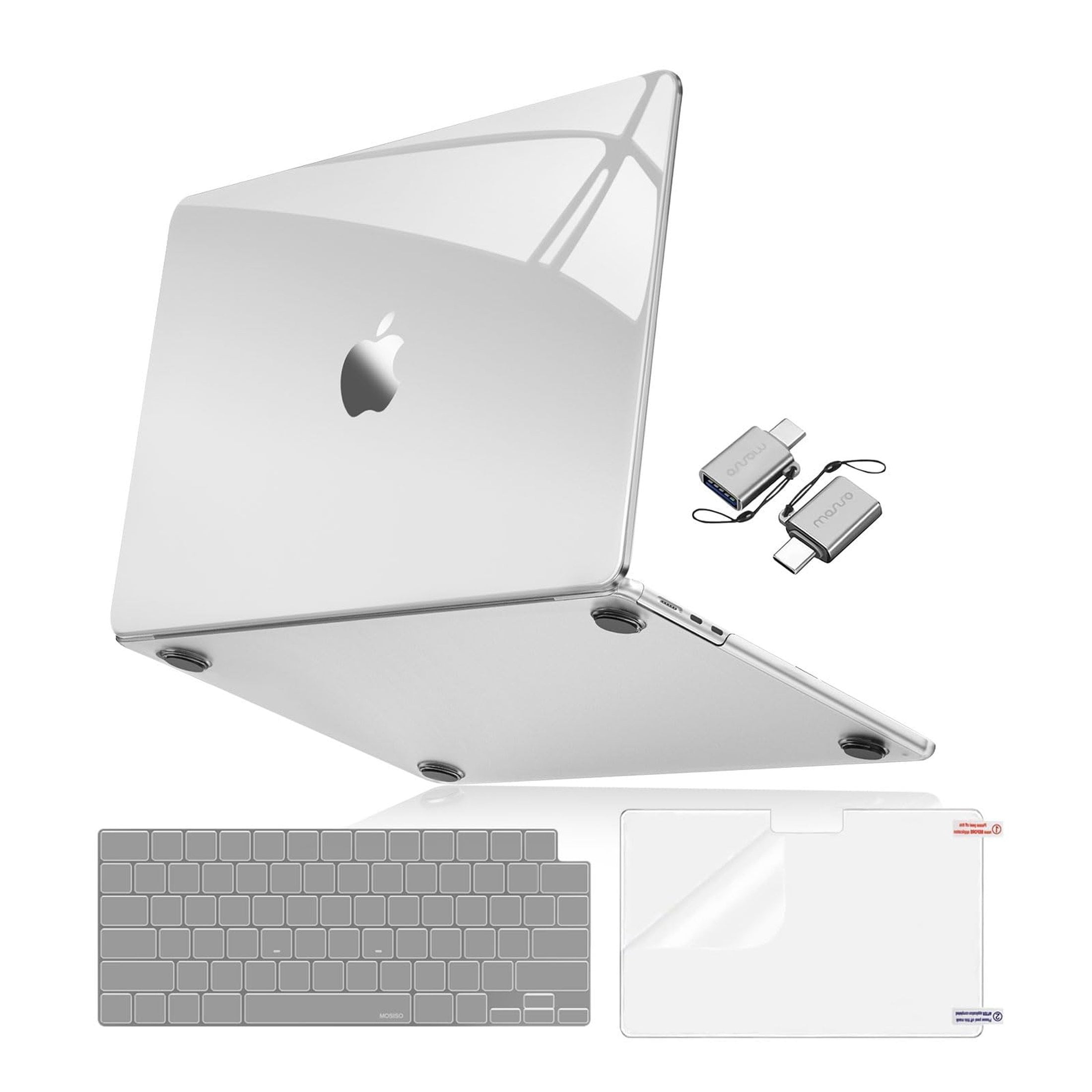 Crystal Clear MacBook Air 15 Inch Case with Keyboard Cover and Screen ...