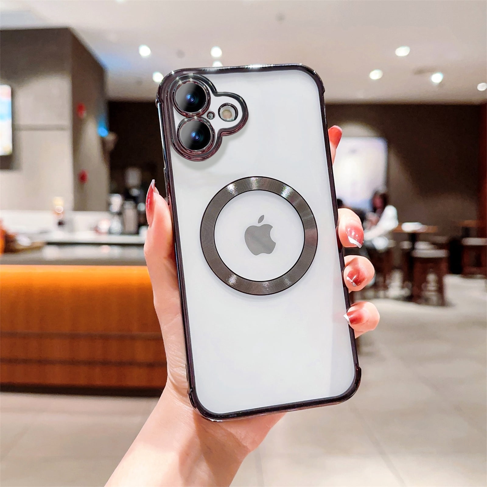 Crystal Clear Magnetic Case For iPhone 17 Built-in Camera Protection ...