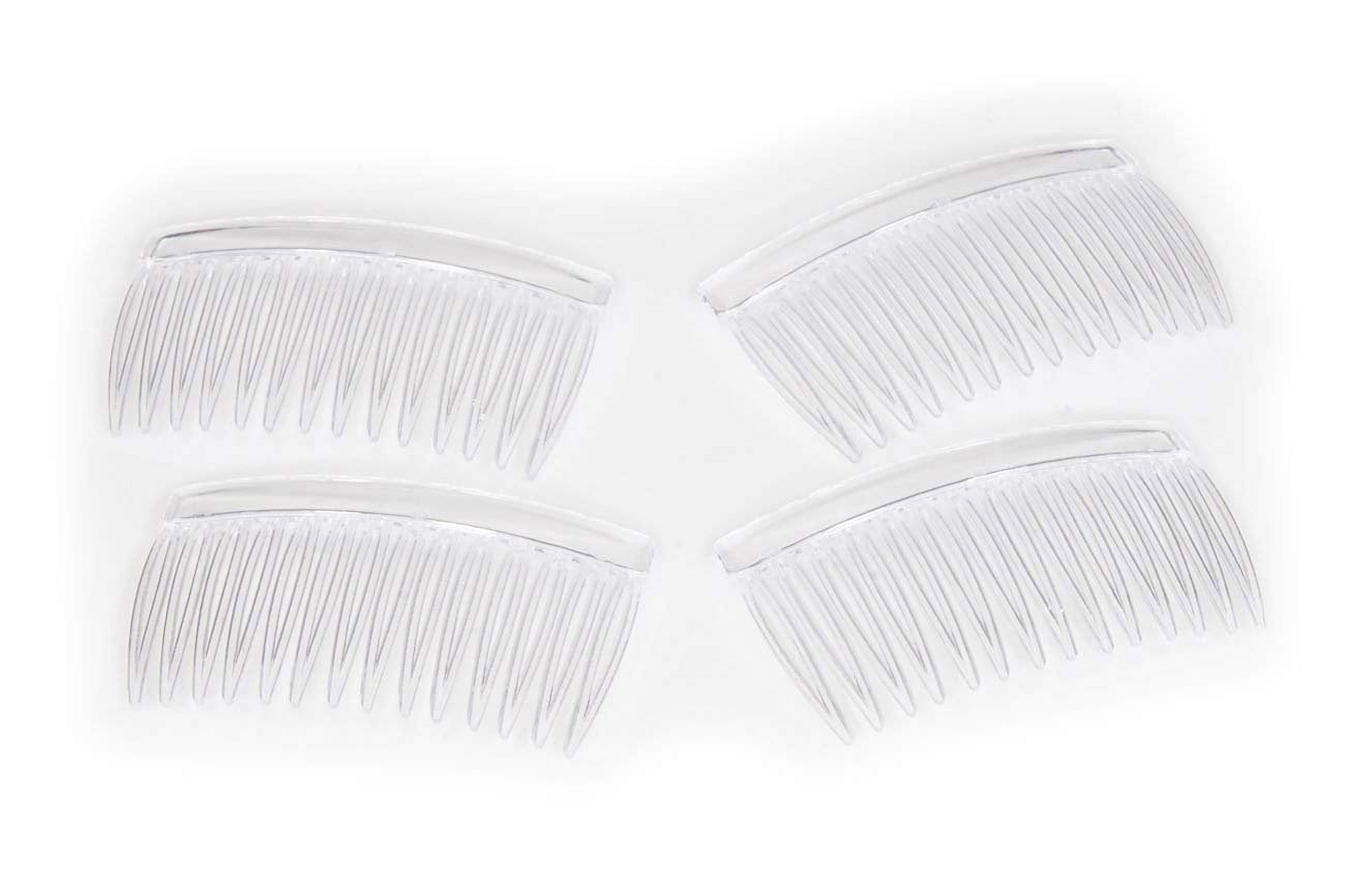 Crystal Clear Multipurpose Hair Combs - Set of Four 4 - Walmart.com