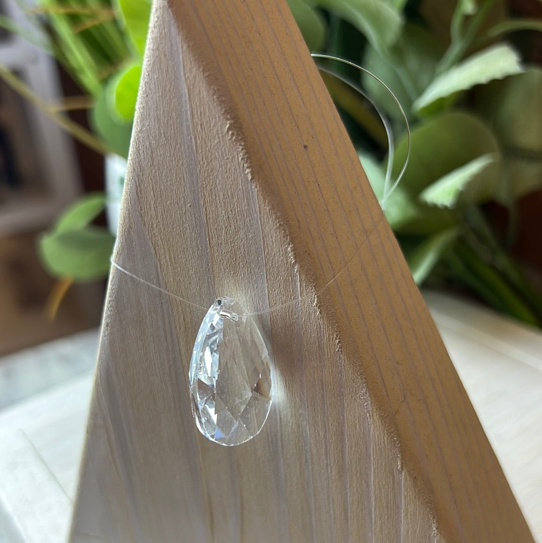 Crystal Clear Teardrop Prism 1" - Walmart.com