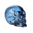 Crystal Clear Translucent Skull Collectible Figurine 4.5 Inch (Blue ...