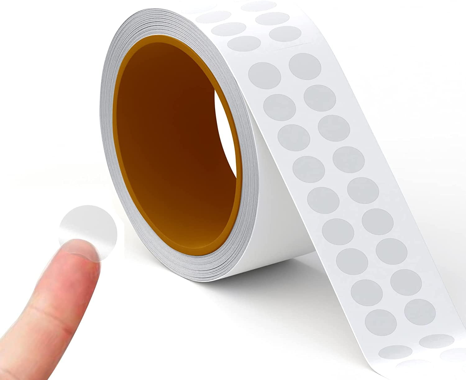 Crystal Clear Transparent 0.5" Round Stickers 2 Across, Envelope Tab ...