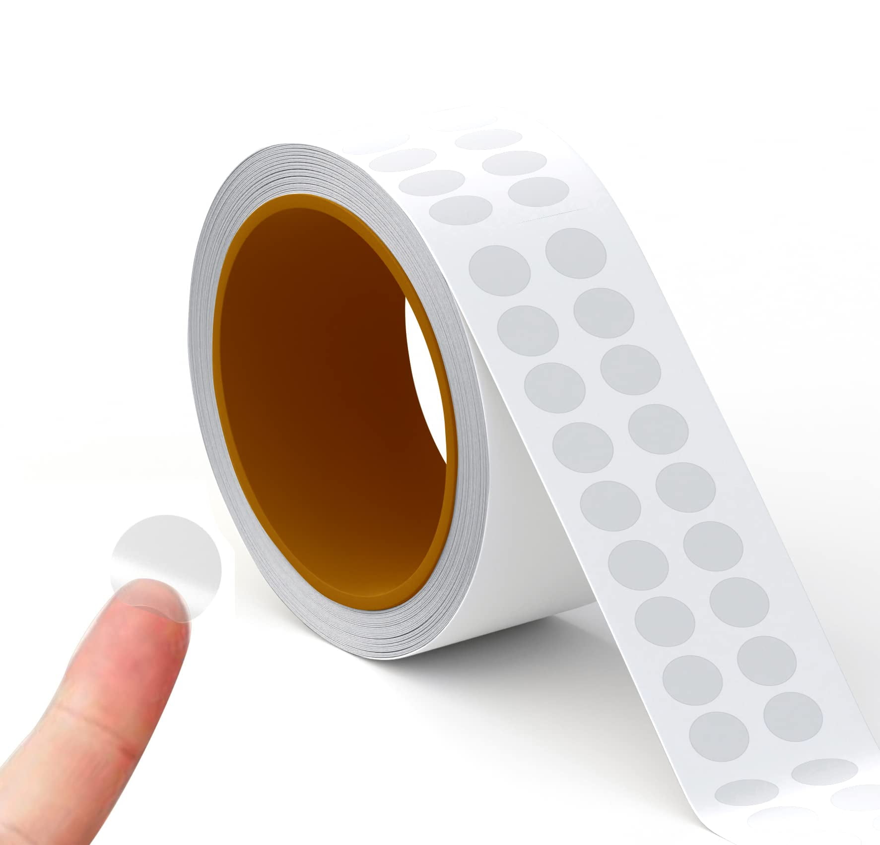 Crystal Clear Transparent 0.5" Round Stickers 2 Across, Round Clear ...