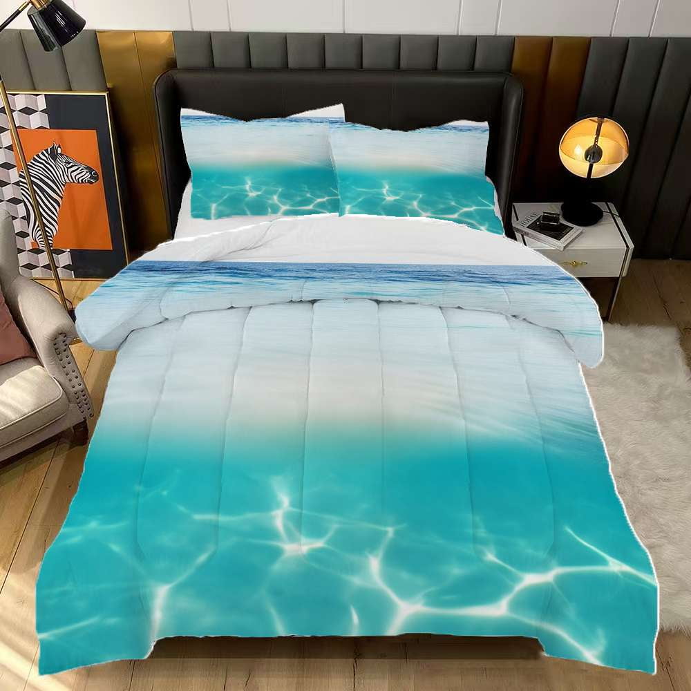Crystal Clear Water Texture Comforter Set King Size Bedding Set For ...