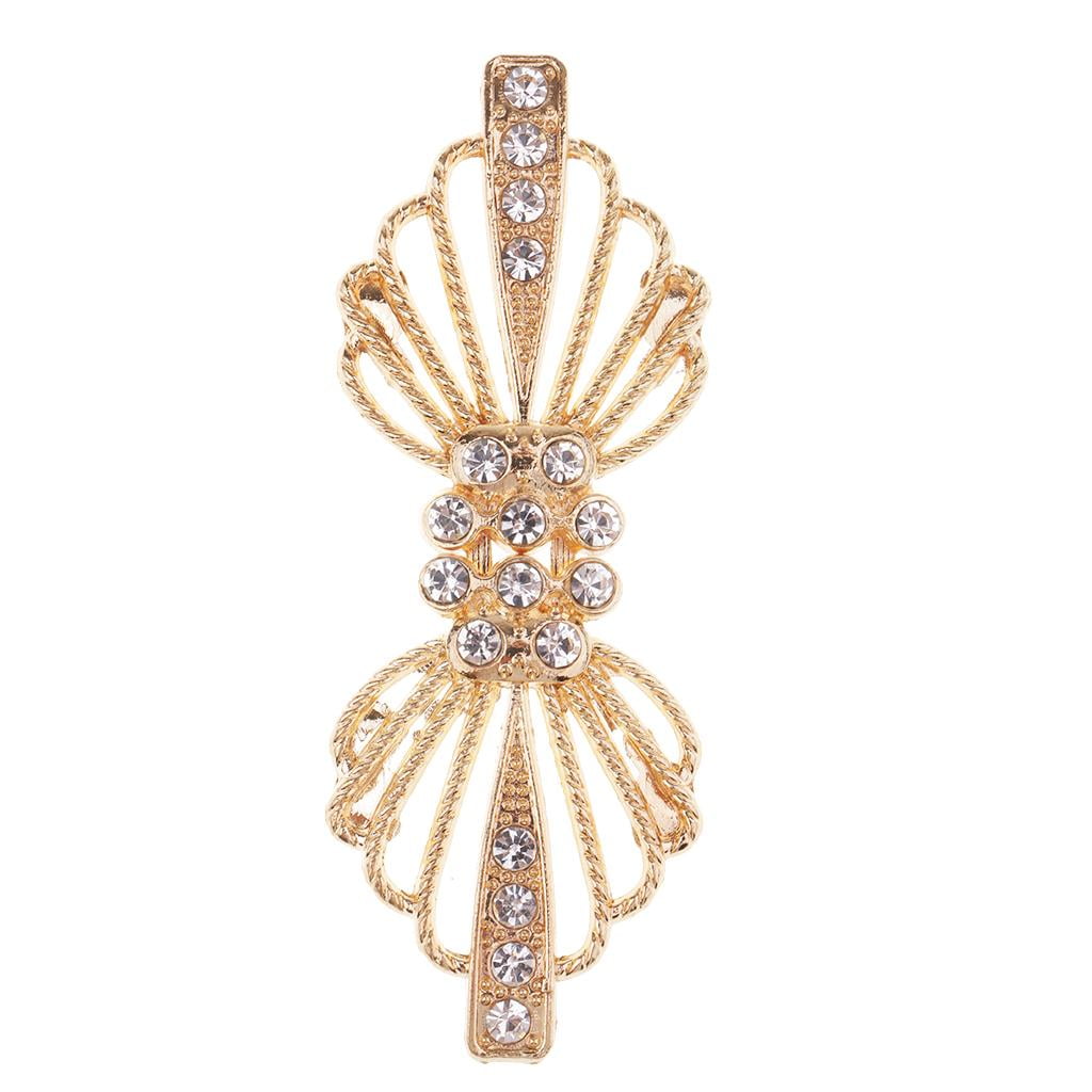 Crystal Closure Connectors Clasps Button Metal Waist Extender Hooks ...