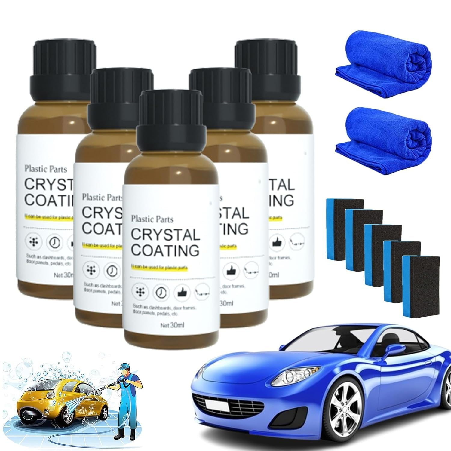 Crystal Coating for Car Plastic Parts, Crystal Coating Refurbish Agent ...