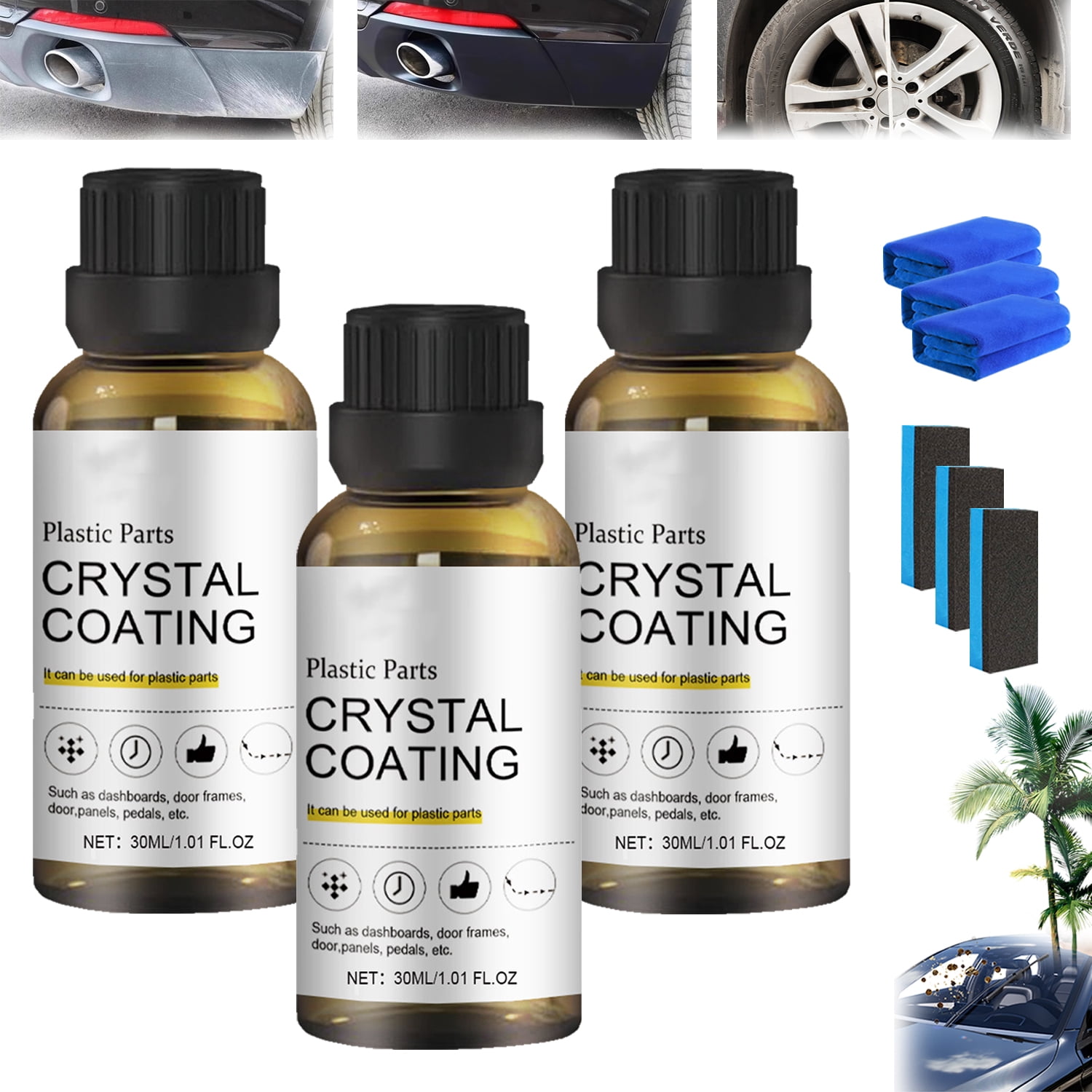 Crystal Coating for Car Plastic Parts, Plastic Parts Crystal Coating ...