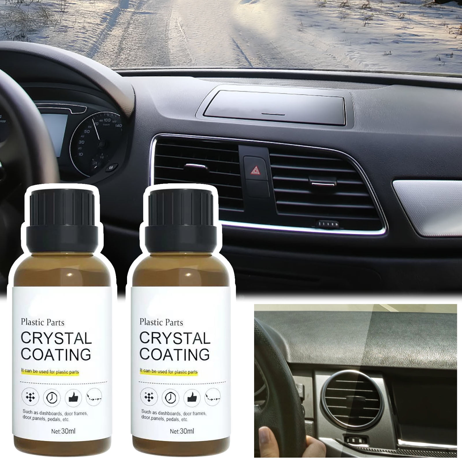 Crystal Coating for Car Plastic Parts, Plastic Restorer Refurbish Agent ...
