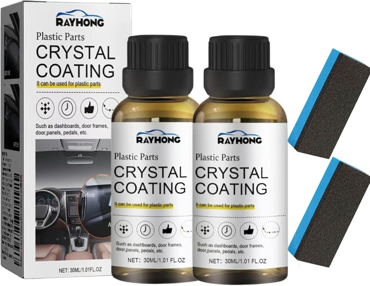 Crystal Coating For Car Plastic Parts, Easy To Use Car Refresher, Great ...