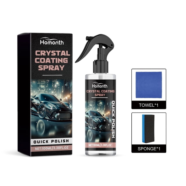 Crystal Coating Spray, Clean Water Stains And Dirt With New Bright Long ...