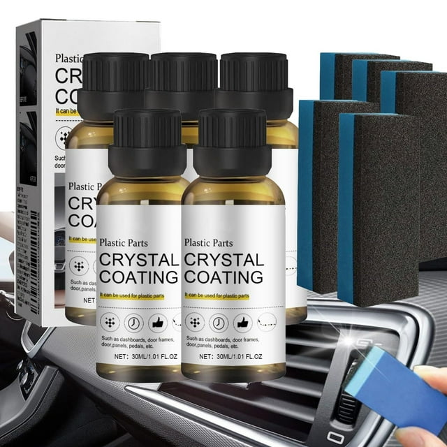 Crystal Coating for Car Plastic Parts, Plastic Restorer for Cars, Car ...