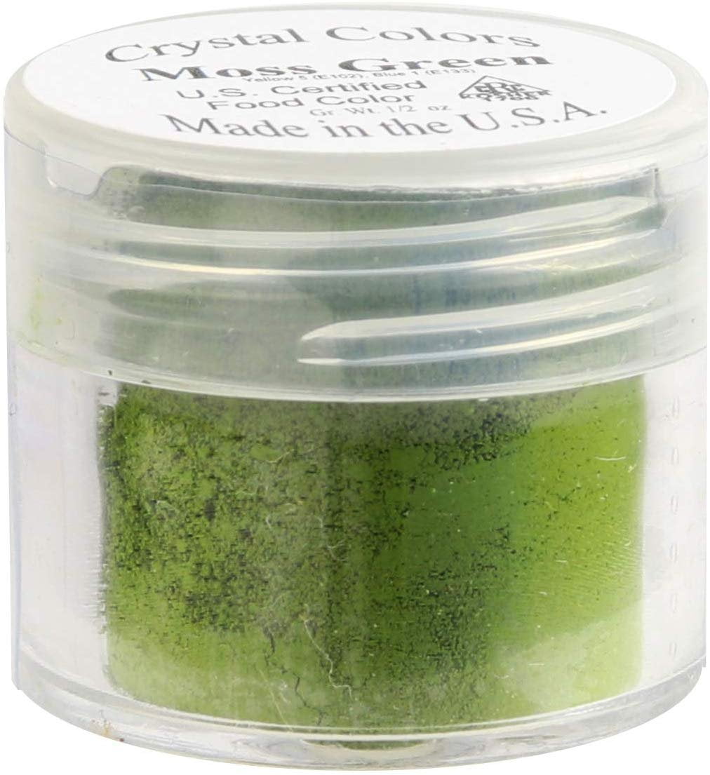 Crystal Color Powder Food Coloring, One Jar of 2.75 Grams - Moss Green ...