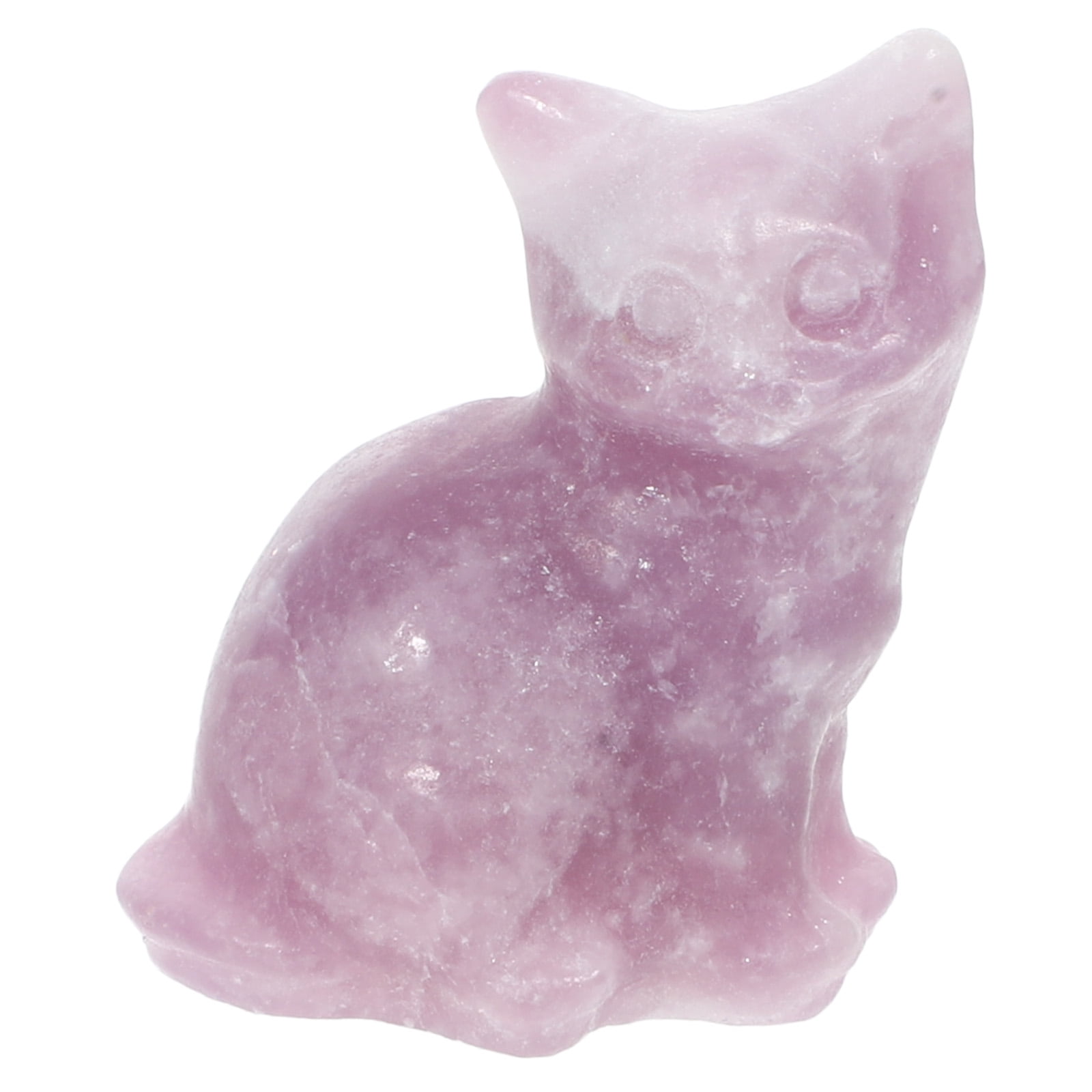 Crystal Craft Cat Decoration Small Cat Figurine Crystal Kitten Statue ...