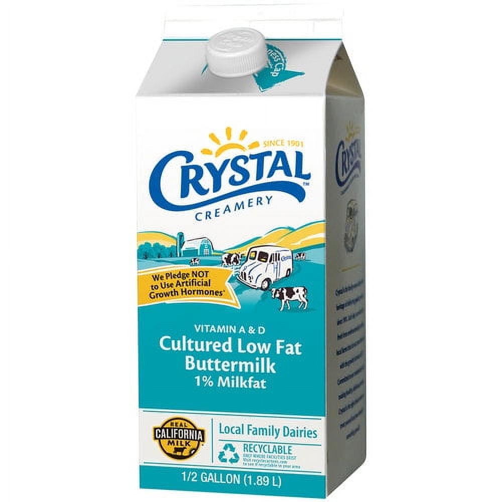 Crystal Creamery, Fresh, Real California, Cultured 1% Low Fat ...