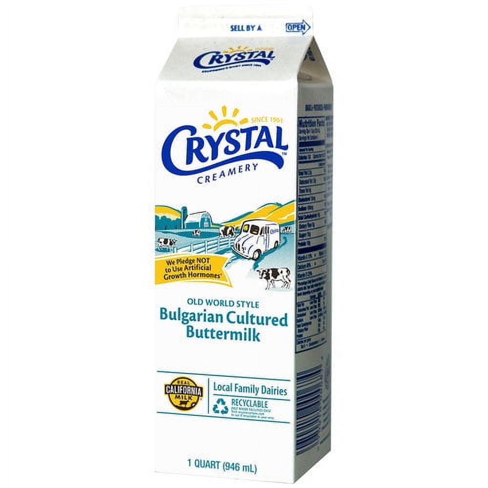 Crystal Creamery Old-World Style Bulgarian Cultured Buttermilk, Quart ...