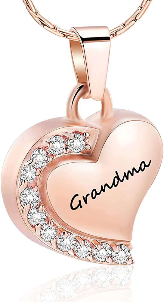 Hearbeingt Personalized Locket Keepsake, Memorial Engraved Cremation ...