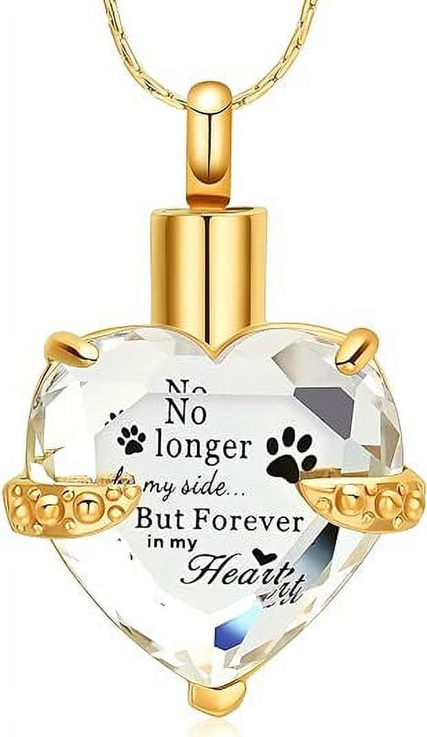 Crystal Cremation Jewelry for Ashes - My Best Friend - Heart Shape ...
