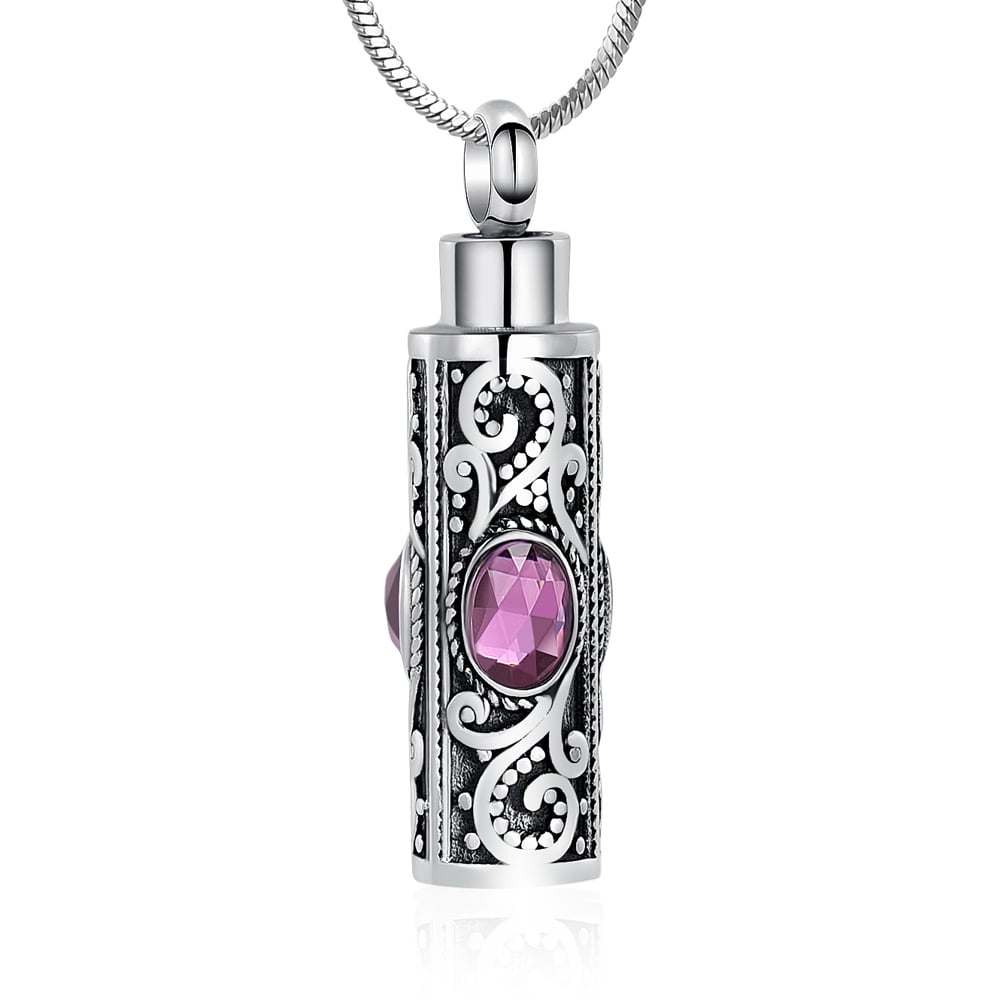 Crystal Cremation Urn Necklace for Ashes Keepsake Cremation Jewelry for ...