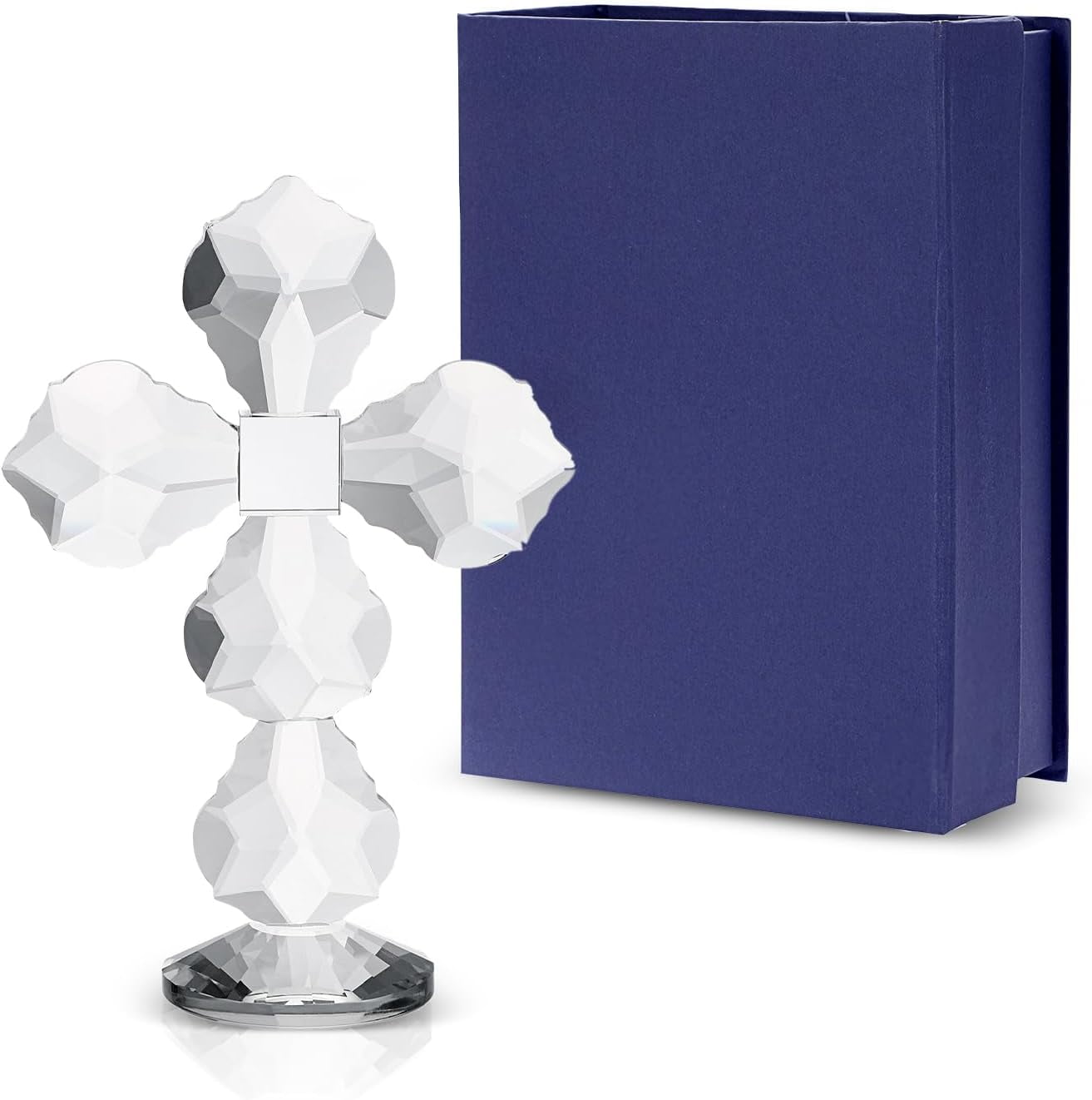 Crystal Cross Decor, Crystal Cross Traditional Standing Cross On Base ...