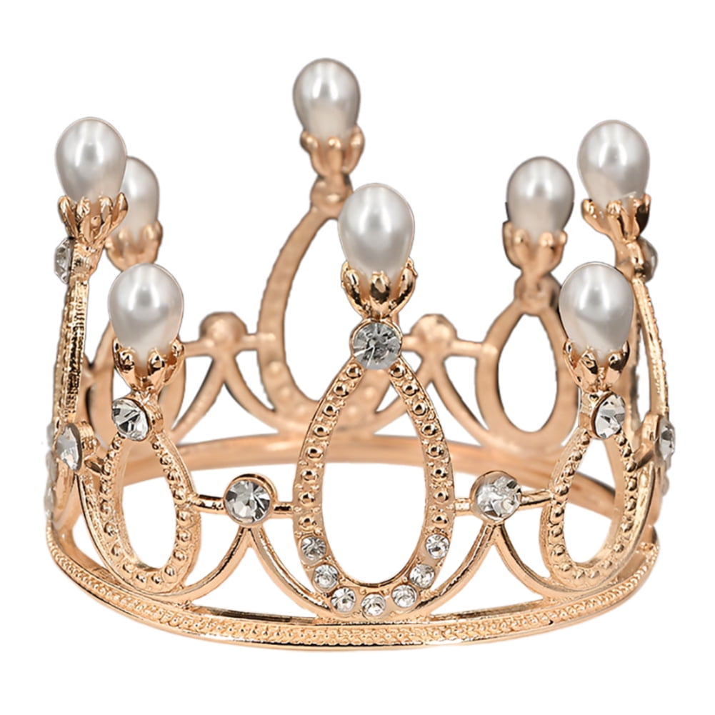 Crystal Crown Cake Topper Alloy Crown Cake Topper Sparkle Rhinestones ...