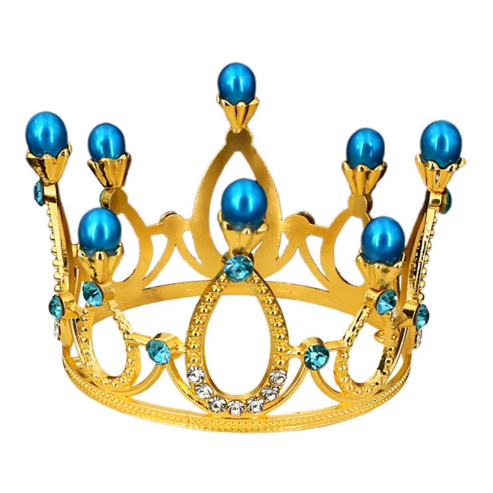 Crystal Crown Cake Topper Alloy Crown Cake Topper Sparkle Rhinestones ...