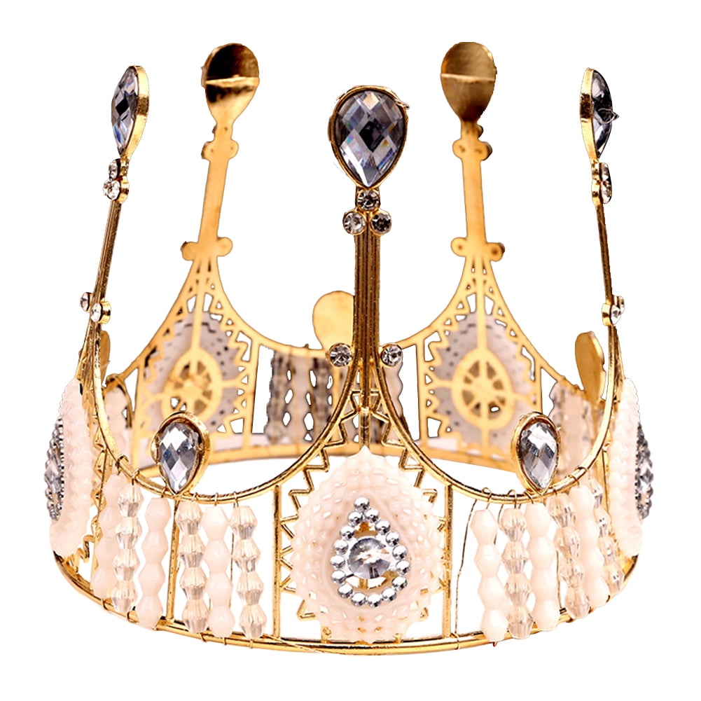 Crystal Crown Cake Topper Luxurious Iron Crown Cake Toppers with ...